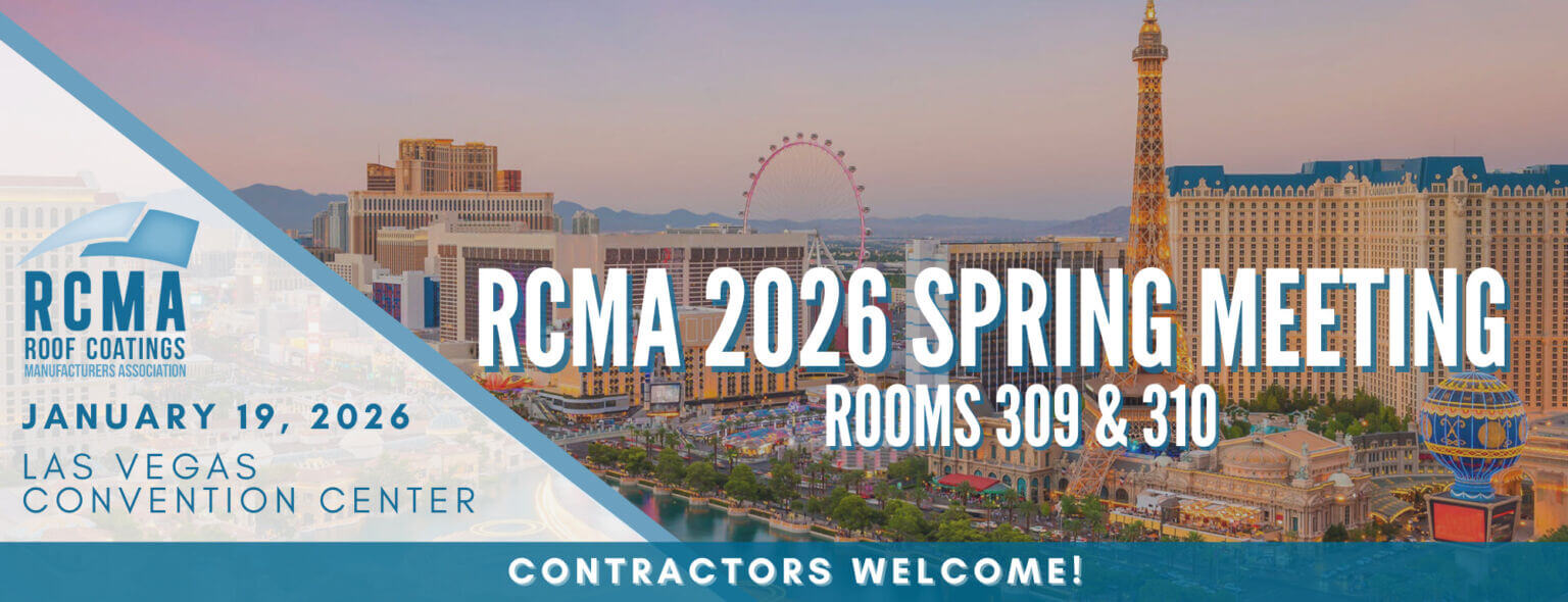 Spring Meeting 2026 - Roof Coatings Manufacturers Association